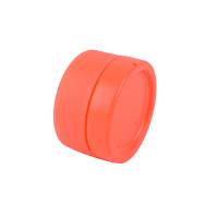 China Orange 5ml Glass Concentrate Container Child Resistant Cap Orange Opaque Glass Jar for sale
