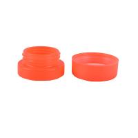 China Orange 5ml Glass Concentrate Container Child Resistant Cap Orange Opaque Glass Jar for sale
