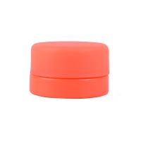 China Orange 5ml Glass Concentrate Container Child Resistant Cap Orange Opaque Glass Jar for sale