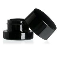 China Uv Black Airtight Concentrate Oil Mini Childproof Glass Jar 5ml 7ml 9ml With Lid for sale