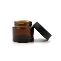 China 1oz 2oz 3oz 4oz Child Resistant Glass Jar Amber Empty Glass Bottle for sale