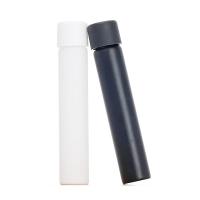 China Matte Black Child Proof Glass Pre Roll Tubes Cigar Packaging With Child Resistant Cap for sale