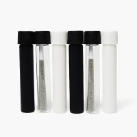 China 115 120 Mm Black Childproof Glass Pre Roll Tube With Screw Cap for sale