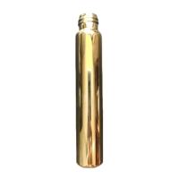 China Child Proof 20mm *120mm Gold Glass Pre Roll Tube With CR Caps for sale