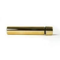 China Child Proof 20mm *120mm Gold Glass Pre Roll Tube With CR Caps for sale