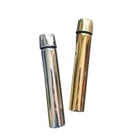 China Child Proof 20mm *120mm Gold Glass Pre Roll Tube With CR Caps for sale