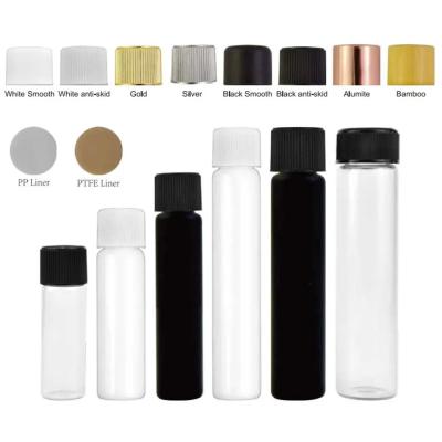 China Child Safety Glass Pre Roll Tube Cigar Clear Glass Tube Flower Cone Packaging for sale