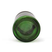 China Custom Green Glass Jars Childproof Smell Proof Matte Black Smooth Plastic Lid for sale