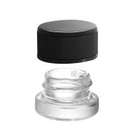 China Custom Printed Concentrate Black Glass Container 5ml 7ml 9ml With Childproof Cap for sale