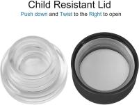 China Custom Printed Concentrate Black Glass Container 5ml 7ml 9ml With Childproof Cap for sale