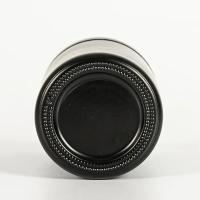 China 3oz 4oz Black / White Glass Straight Wall Wide Mouth Jar with Child Resistant Lid for sale
