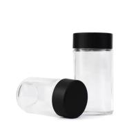 China Custom Storage Airtight Glass Jars Eco Bulk With Child Proof Smell Proof Cap for sale