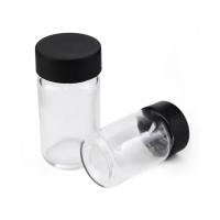 China Custom Storage Airtight Glass Jars Eco Bulk With Child Proof Smell Proof Cap for sale