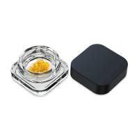 China Square Glass Concentrate Container With Child Resistant Lid for sale