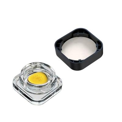 China Square Glass Concentrate Container With Child Resistant Lid for sale