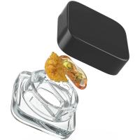 China Square Glass Concentrate Container With Child Resistant Lid for sale