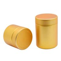 China 3oz Gold Lid Glass Jar Flower Smell Proof Child Proof Electroplating Gold Matte for sale
