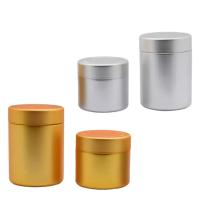 China 3oz Gold Lid Glass Jar Flower Smell Proof Child Proof Electroplating Gold Matte for sale