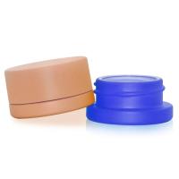 China Round Wax Extract Concentrate Lead Free Glass Jars 5ml 9ml With Child Resistant Lid for sale
