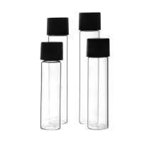China D 22mm H 116 MM Glass Pre Roll Tube Tall Bottle With Matte Child Proof Cap for sale