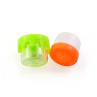 China 1gram 5ml 6ml Mini Empty Glass Concentrate Container Drippy Silicone Airtight Closure Honey Essential Heat Resistant for sale