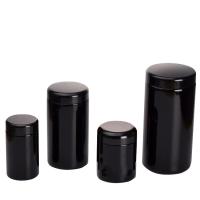 China Black 500ml 1L UV Resistant Glass Jars Flower Packaging Smell Proof Glass Container for sale
