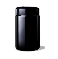 China Black 500ml 1L UV Resistant Glass Jars Flower Packaging Smell Proof Glass Container for sale