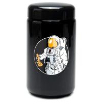 China Black 500ml 1L UV Resistant Glass Jars Flower Packaging Smell Proof Glass Container for sale