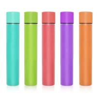China Custom 116mm 120mm 125mm Child Resistant Pre Glass Tube With Clear Glass Tubes for sale