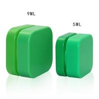 China Custom Colors Square Glass Concentrate Container 3ml 5ml 7ml 9ml for sale