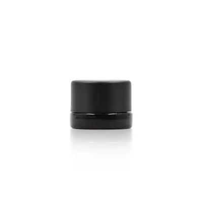 China Round Black UV Glass Concentrate Jar Containers 5ml 10g for sale