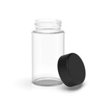 China Hold 3-5pack Glass Child Resistant Jar With Clear White Black Smell Proof Cap for sale