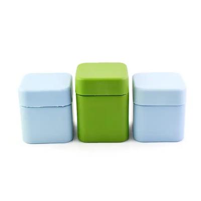 China Color Painted Packaging 3oz 4oz Childproof Square Glass Jar with Child Resistant Cap for sale