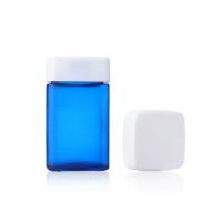 China Custom 2oz 3oz 4oz Candy Food Air Tight Storage Square Glass Jar With Child Proof Lid for sale