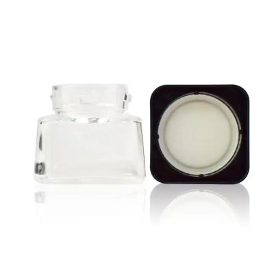 China Child Resistant 1oz 2 Oz 3.5g Dry Flower Storage Waterproof Trapezoid Glass Jar for sale