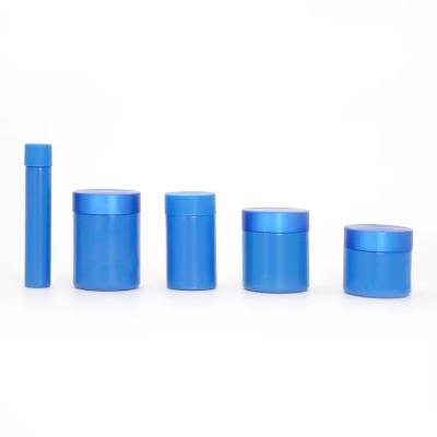 China Round Empty Glass Jar 1oz 2oz 3oz Silkscreen Glass Containers With Child Resistant Cap for sale