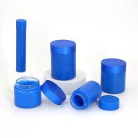 China Round Empty Glass Jar 1oz 2oz 3oz Silkscreen Glass Containers With Child Resistant Cap for sale