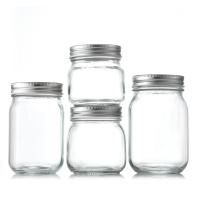 China Glass Mason Jar 8oz 240ml Clear Wide Mouth Food Storage Jar For Canning With Lid for sale