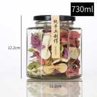 China Transparent Glass Sealed Can Hexagonal Honey Empty Glass Bottles 13oz 4oz 6oz 10oz for sale