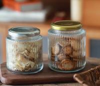 China Kitchen Storage 630ml 1020ml Airtight Food Mason Spice Glass Jars With Lids for sale
