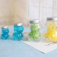 China 300ml Cute Teddy Bear Candy Jar Storage Candy Bottle Creative Fruit Bottle for sale