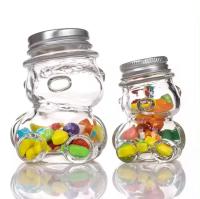 China 300ml Cute Teddy Bear Candy Jar Storage Candy Bottle Creative Fruit Bottle for sale