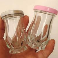 China 30ml 50ml 75ml 100ml 150ml Bird's Nest Honey Jelly Jam Glass Jar Container with Metal Lids for sale