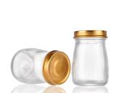 China 100ml Bird Nest Bottle Glass Jam Jar Food Storage Preserve For Glass Bottle With Pt Lid for sale