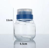 China 350ml 500ml Honey Glass Bottle Food Grade Tip Cap Round Honey Canned Sub Bottle for sale