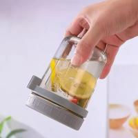 China Customized 350ml Breakfast Sealed Glass Cups 12OZ Mason jar for sale