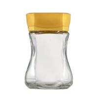 China Storage Empty 6oz Food Jam Glass Honey Jar 180ml Packaging With Plastic Lid for sale