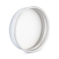 China 7ML White Aluminum Cap Concentrate Container 7ml Glass Jar Custom Container for sale