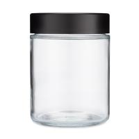 China 18oz Straight Sided Clear Glass Jars for sale