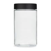 China 10 Oz White Cap Child Resistant Glass Jars for sale
